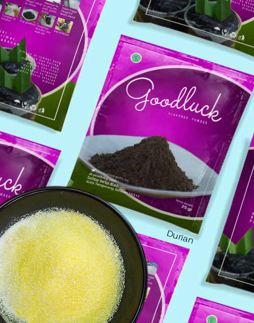 Bubuk perisa makanan durian goodluck kemasan 25 gr - KRIS POWDER SUPPLIER