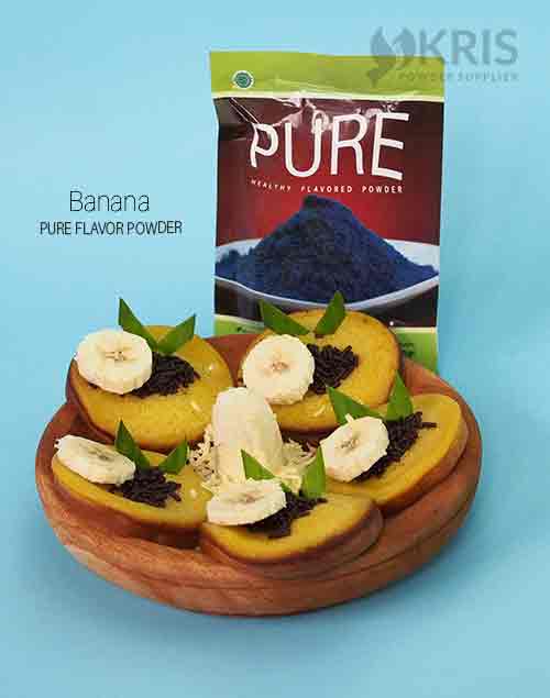Bubuk perisa makanan banana pure kemasan 50 gr - KRIS POWDER SUPPLIER
