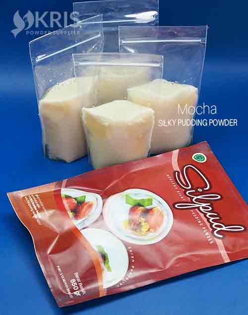 bubuk pudding vanilla Silky pudding kemasan 650 gr - KRIS POWDER SUPPLIER