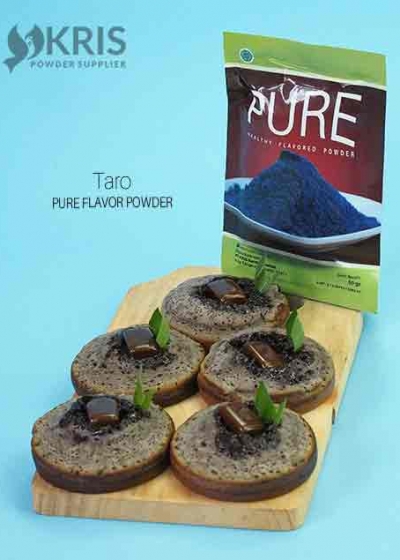 Bubuk perisa makanan taro pure kemasan 50 gr - KRIS POWDER SUPPLIER