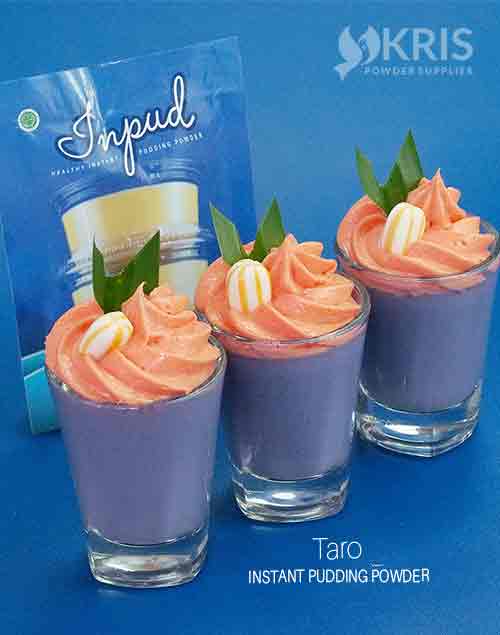 Bubuk pudding taro instant pudding kemasan 45 gr - KRIS POWDER SUPPLIER