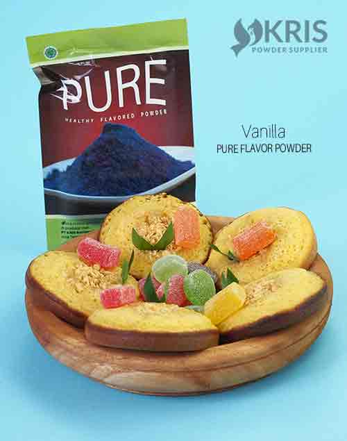 Bubuk perisa makanan vanilla pure kemasan 50 gr - KRIS POWDER SUPPLIER