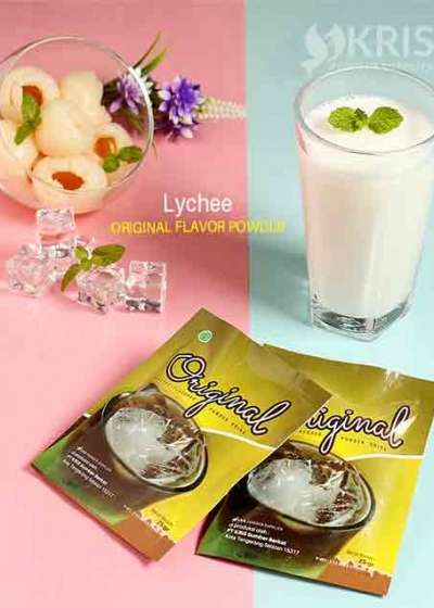 Bubuk Minuman - ORIGINAL Lychee Sachet 25 gr - KRIS POWDER SUPPLIER