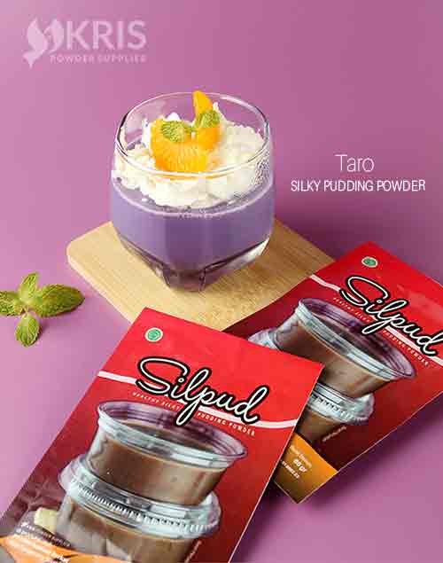 bubuk pudding taro Silky pudding kemasan 65 gr - KRIS POWDER SUPPLIER