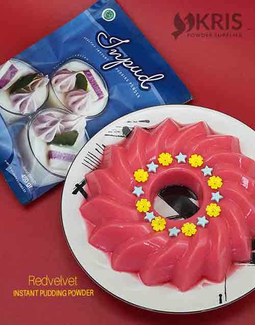 Bubuk pudding redvelvet instant pudding kemasan 450 gr - KRIS POWDER ...